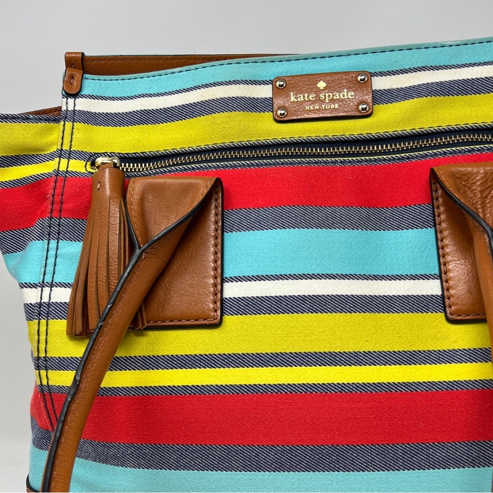 Kate Spade Multi-Colored Linda Key-West Tote Bag. - Gem